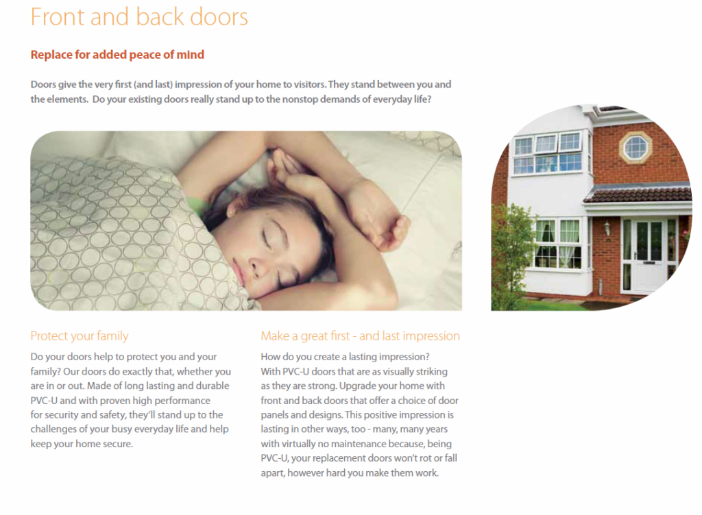 Front And Back Doors - Plas-tech Windows